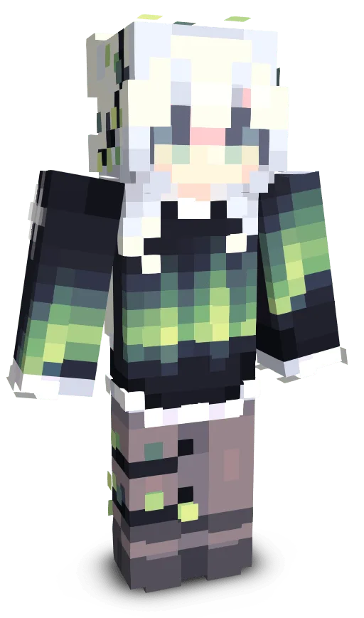 Aurora Borealis Sweater Girl Minecraft Skin - CraftyMania