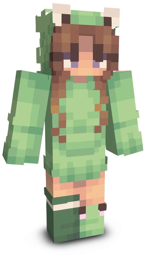 Frog Girl Minecraft Skin - CraftyMania